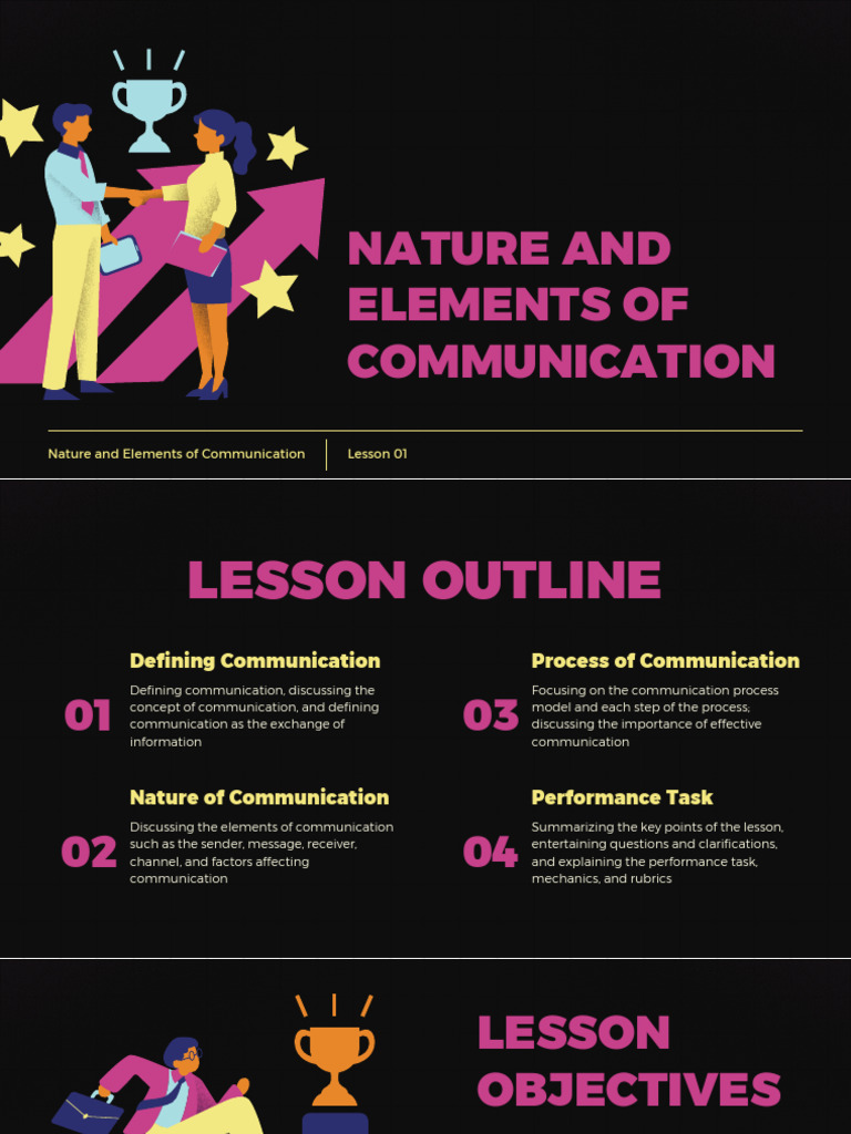NATURE AND ELEMENTS | PDF | Communication | Nonverbal Communication