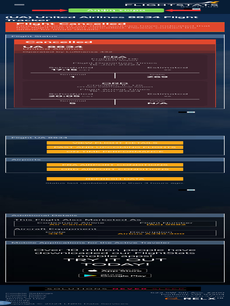UA8834 - United Airlines UA 8834 Flight Tracker | PDF