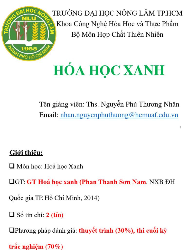 Chuong 1 Gioi Thieu Chung HHX | PDF