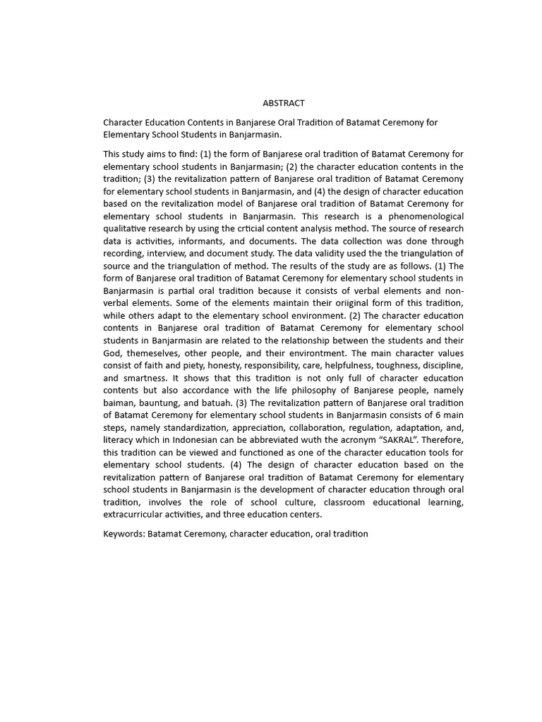 QuaLitative Abstract | PDF | Qualitative Research | Traditions