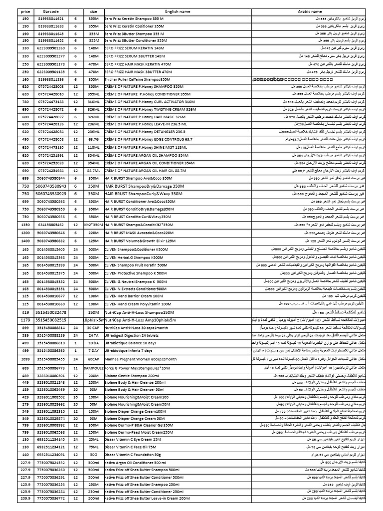 Avilable Iteams Only 11-6-2024 | PDF