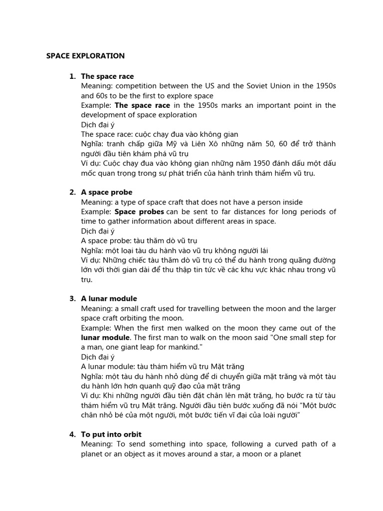 Space Exploration | PDF