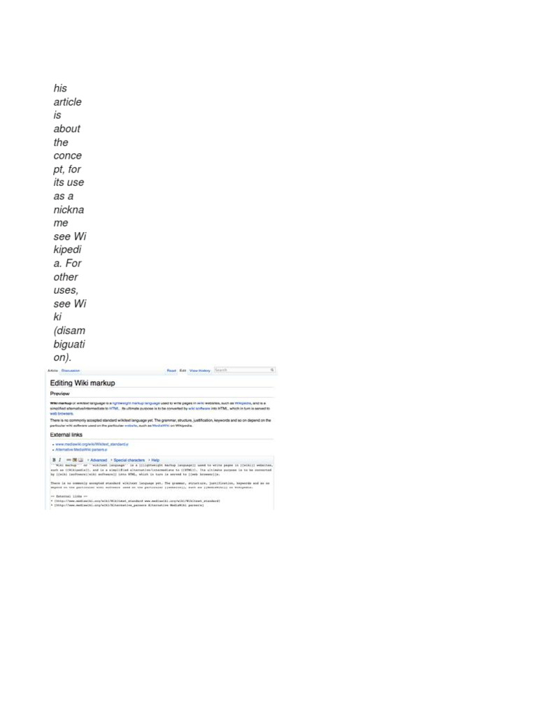 His Article Is About The Conce PT, For Its Use Asa Nickna Me See Wi Kipedi A. For Other Uses ...