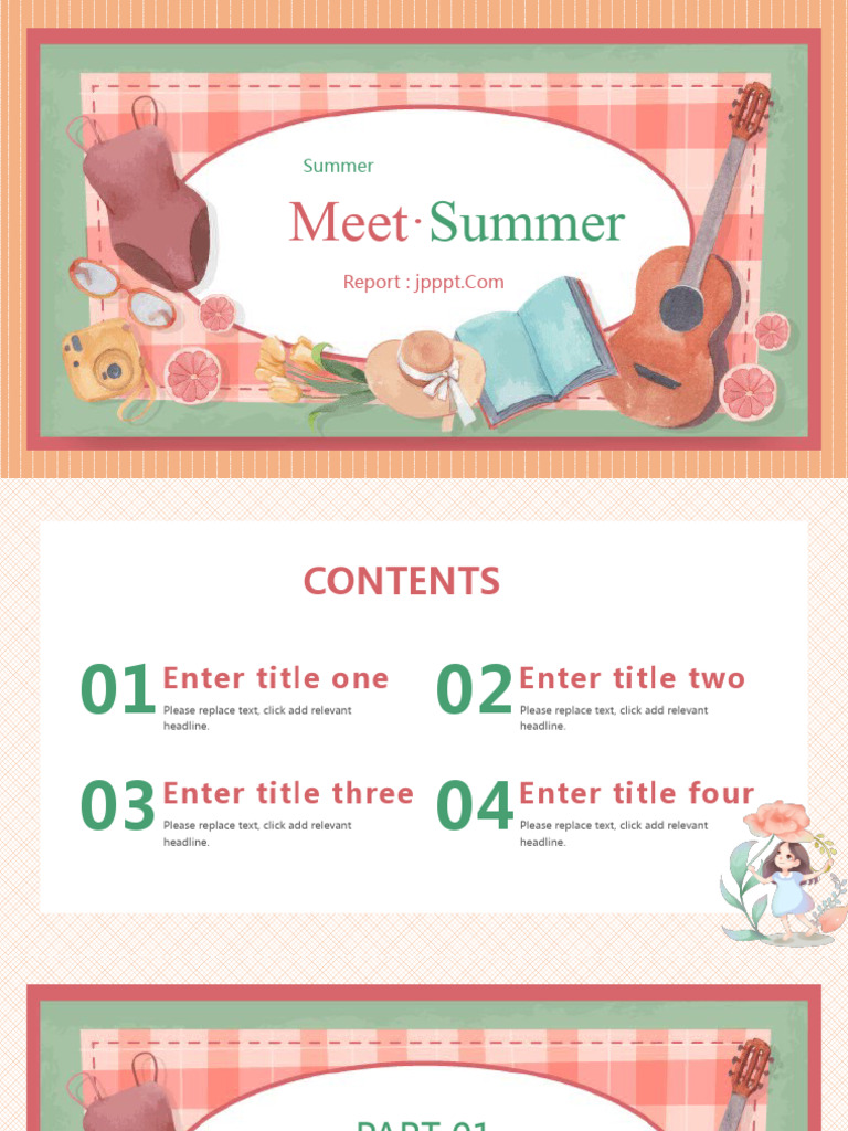 Cartoon Illustration Style PowerPoint Templates | PDF