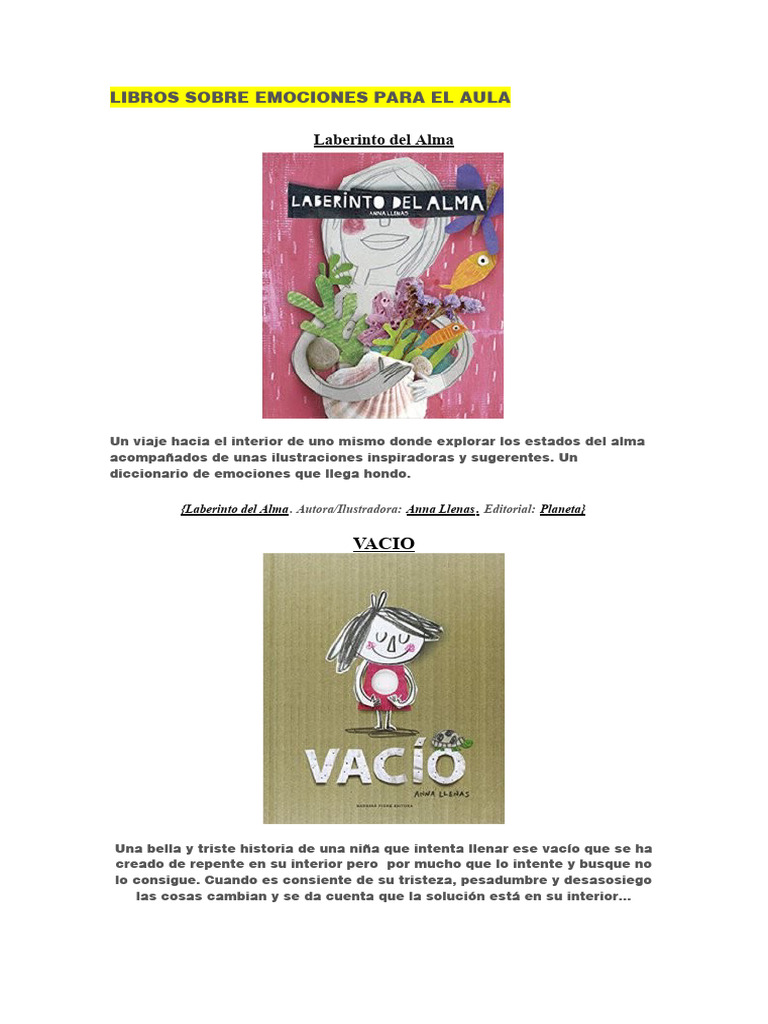 Libros Emociones Pdf