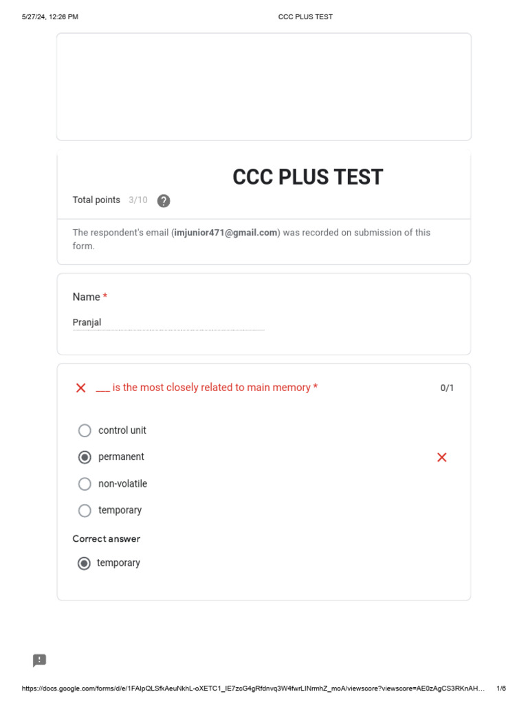 CCC Plus Test 2rahul Sir | PDF | Computing | Software