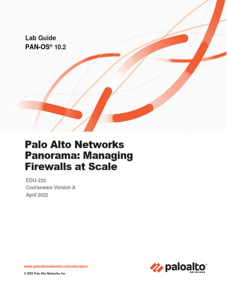 Lab Guide Hardcopy Proof PAN-EDU-220 10.2 Version A LAB | PDF ...