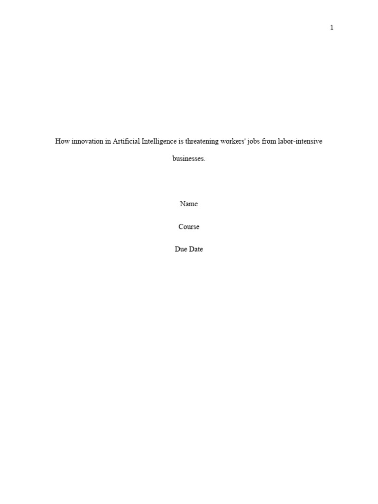 Artificial Intelligence Research Paper | Download Free PDF | Artificial ...