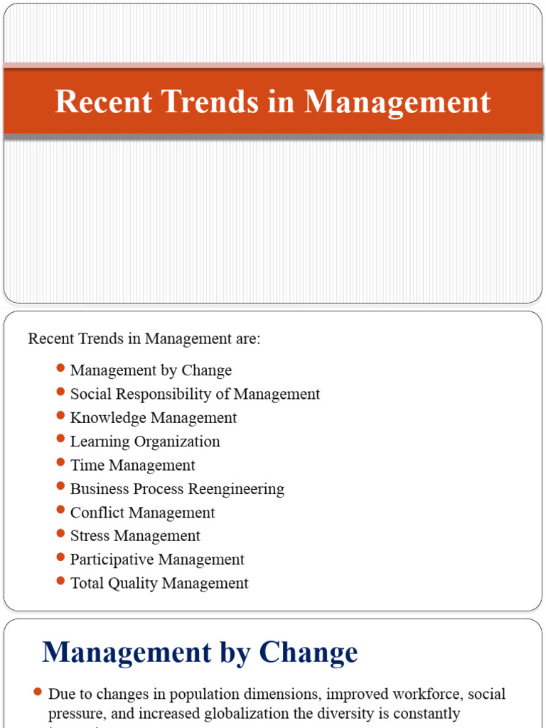 Key Trends in Modern Management | PDF | Corporate Social Responsibility ...