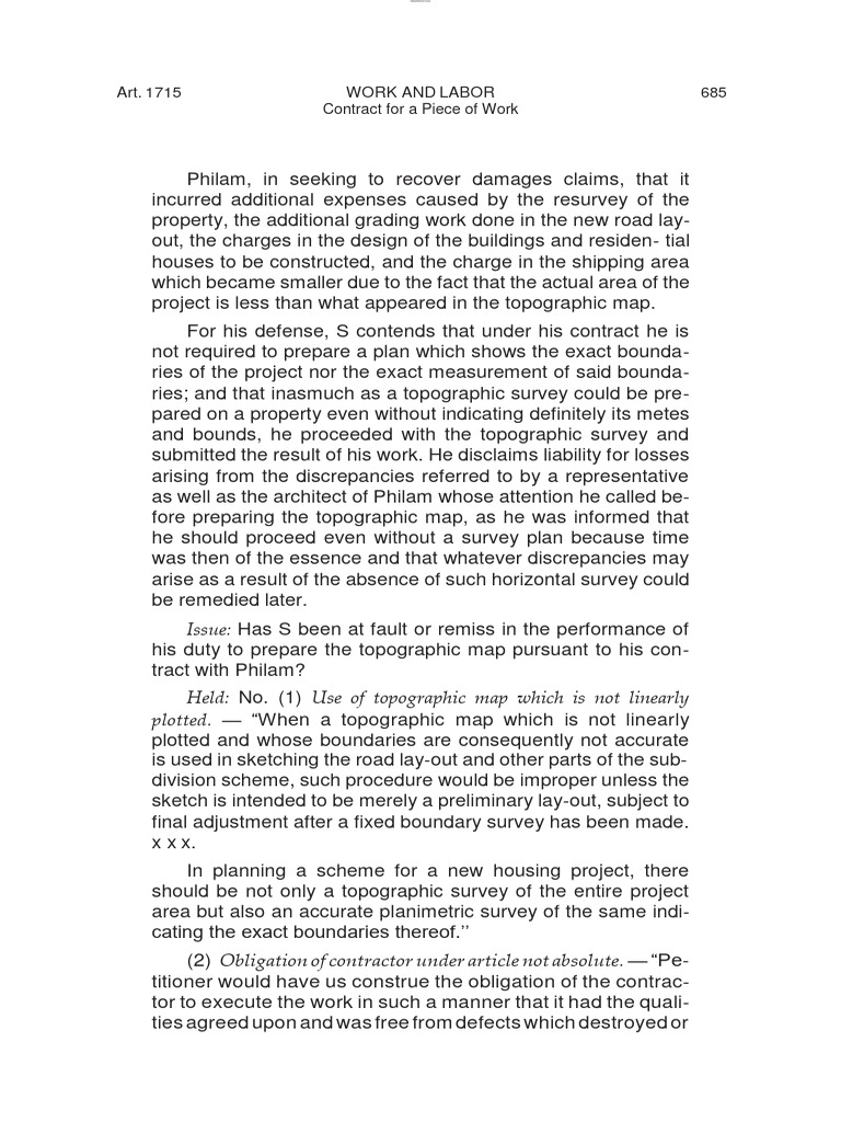 SECTION 2. - Contract For A Piece of Work p2 | Download Free PDF ...