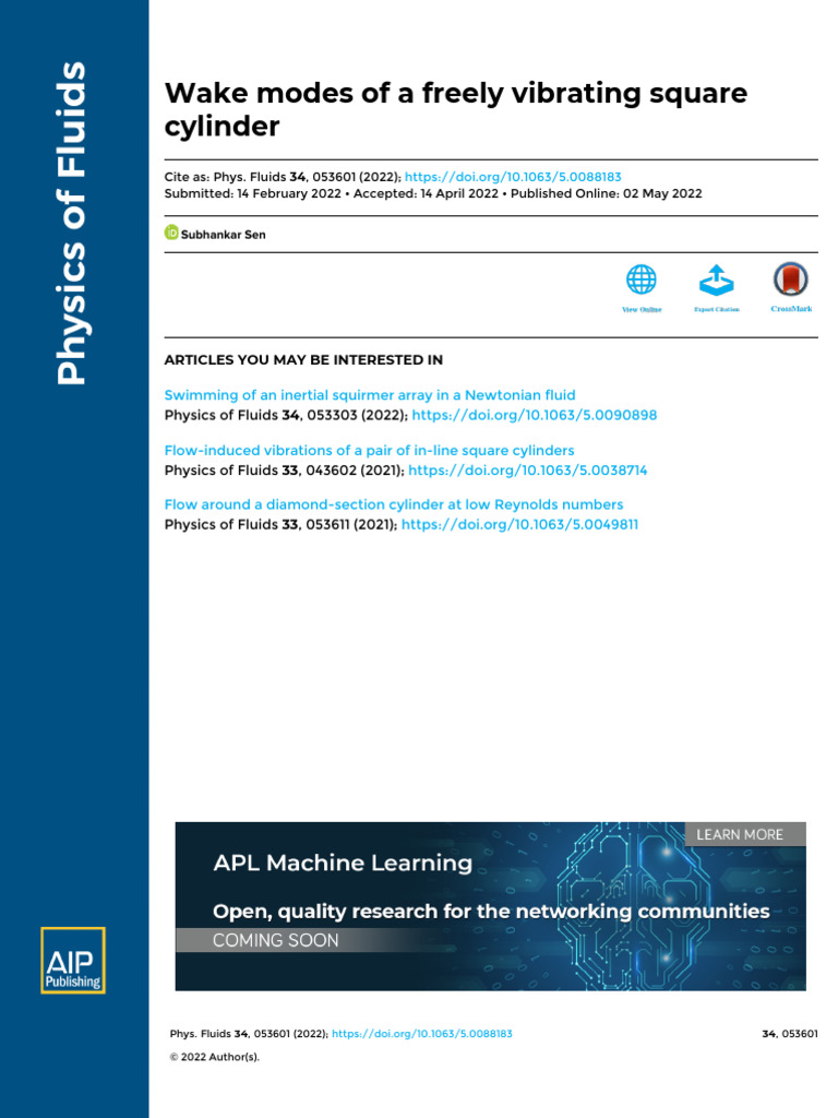 2022 Sen | PDF | Applied And Interdisciplinary Physics | Continuum Mechanics