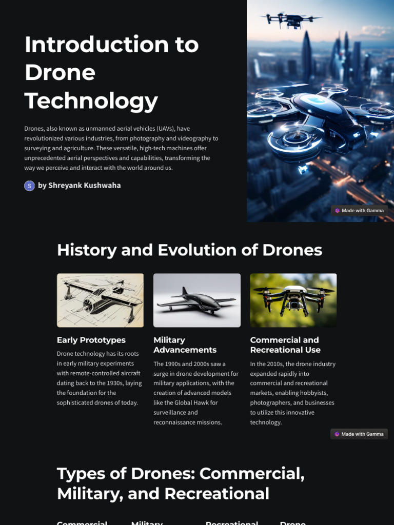 Introduction To Drone Technology | PDF | Unmanned Aerial Vehicle ...