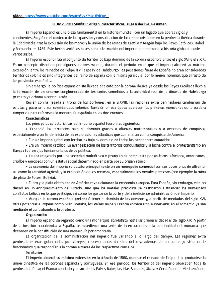 Auge y Declive Del Imperio Espanol | Descargar gratis PDF | Imperio español | España