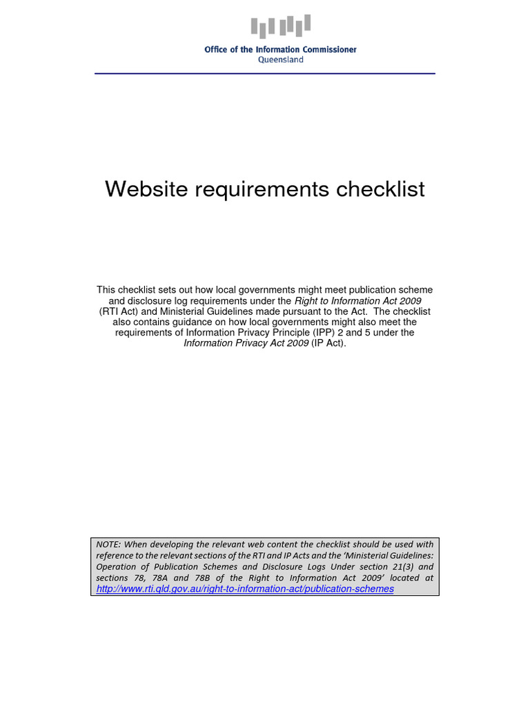 Website Checklist For Local Governments | PDF | Http Cookie | Websites