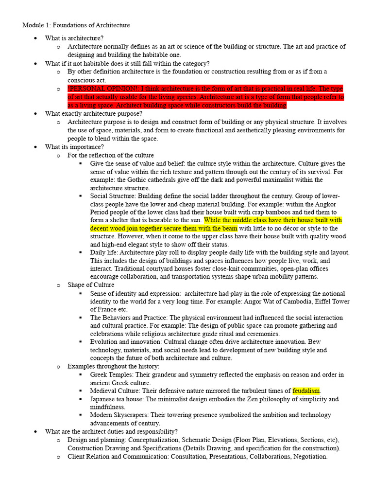 Architecture Module 1 | Download Free PDF | Gothic Architecture | Architectural Design