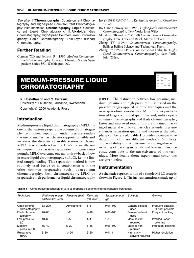 MPLC | Download Free PDF | High Performance Liquid Chromatography ...