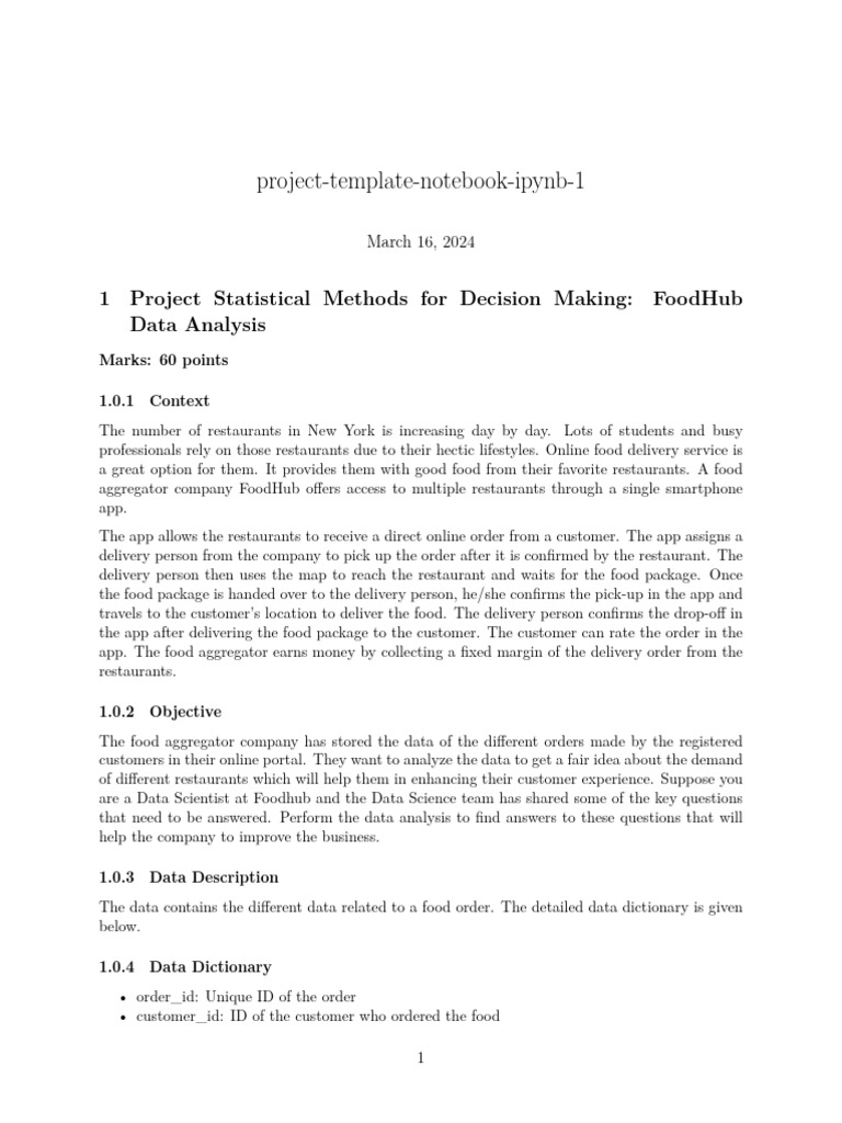 Project Template Notebook Ipynb 1 | PDF | Mobile App | Workweek And Weekend