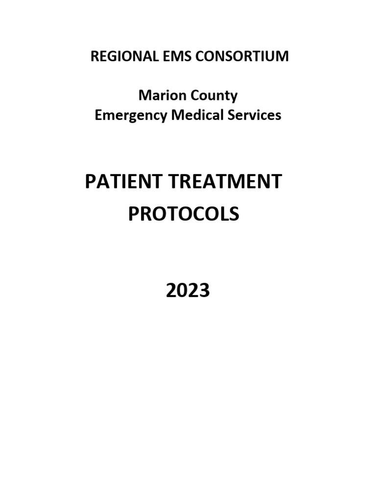 EMS Protocols | Download Free PDF | Cardiac Arrest | Emergency Medical Technician