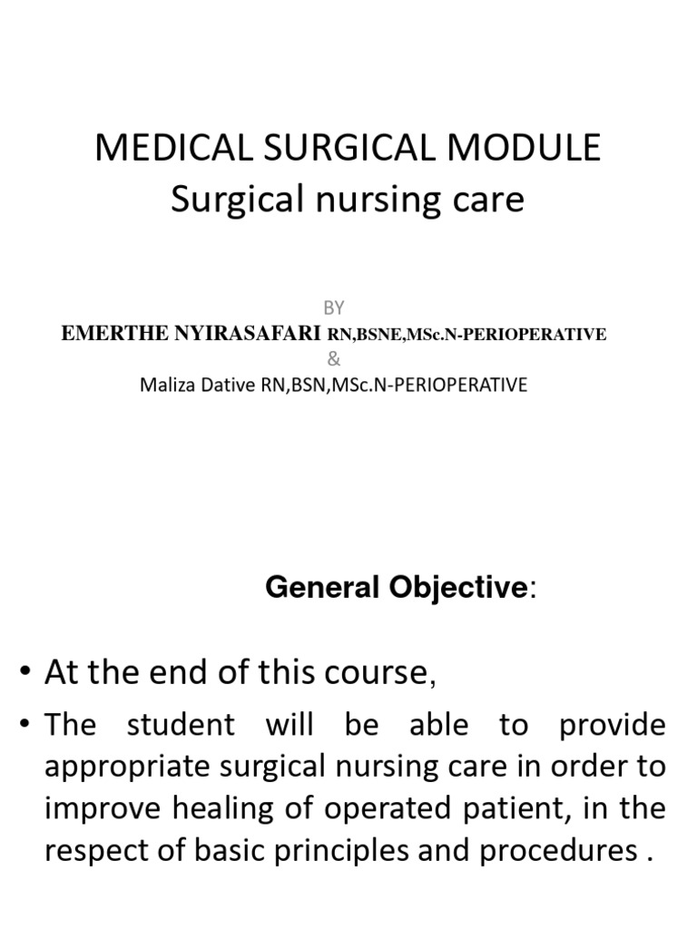 Surgical Condition Notes in Medical Surgical Nursing | PDF | Surgery ...