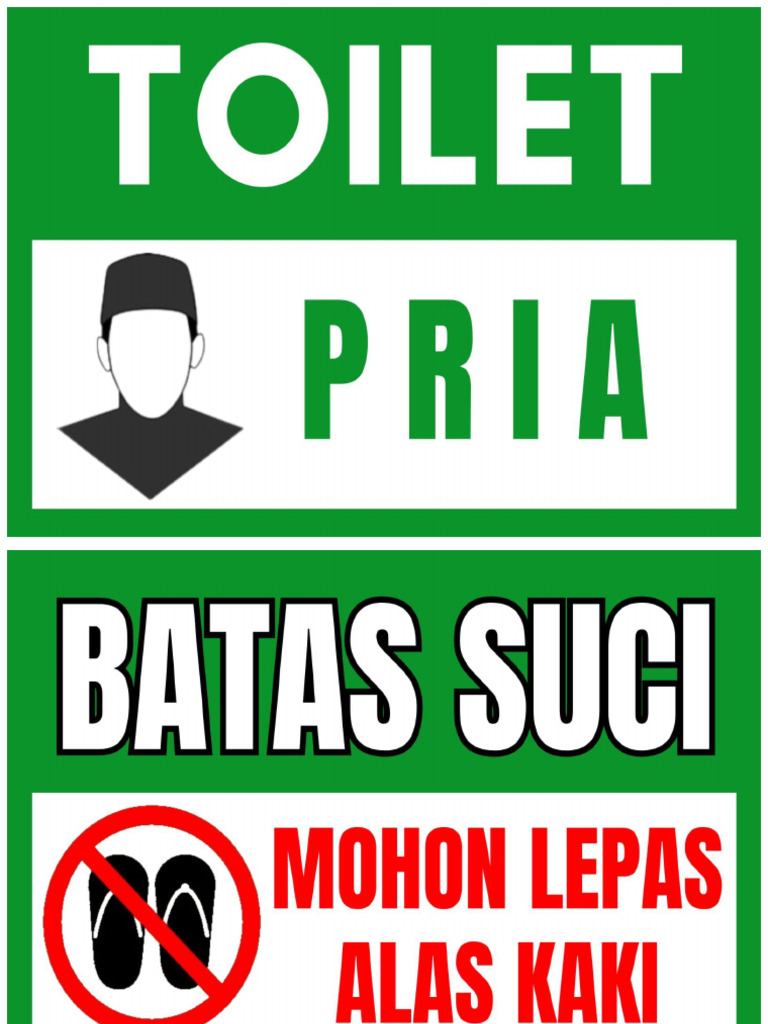 File Print Tulisan Warning Sign Masjid | PDF