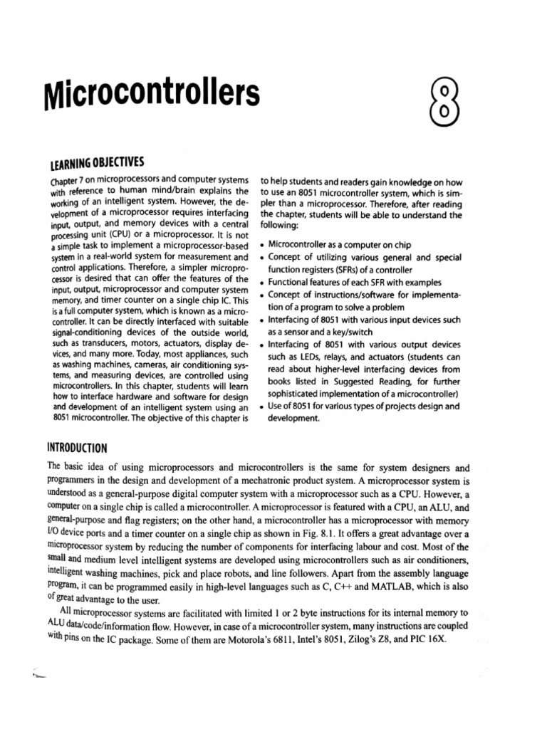 8051 Microcontroller by Tilak Thakur | PDF