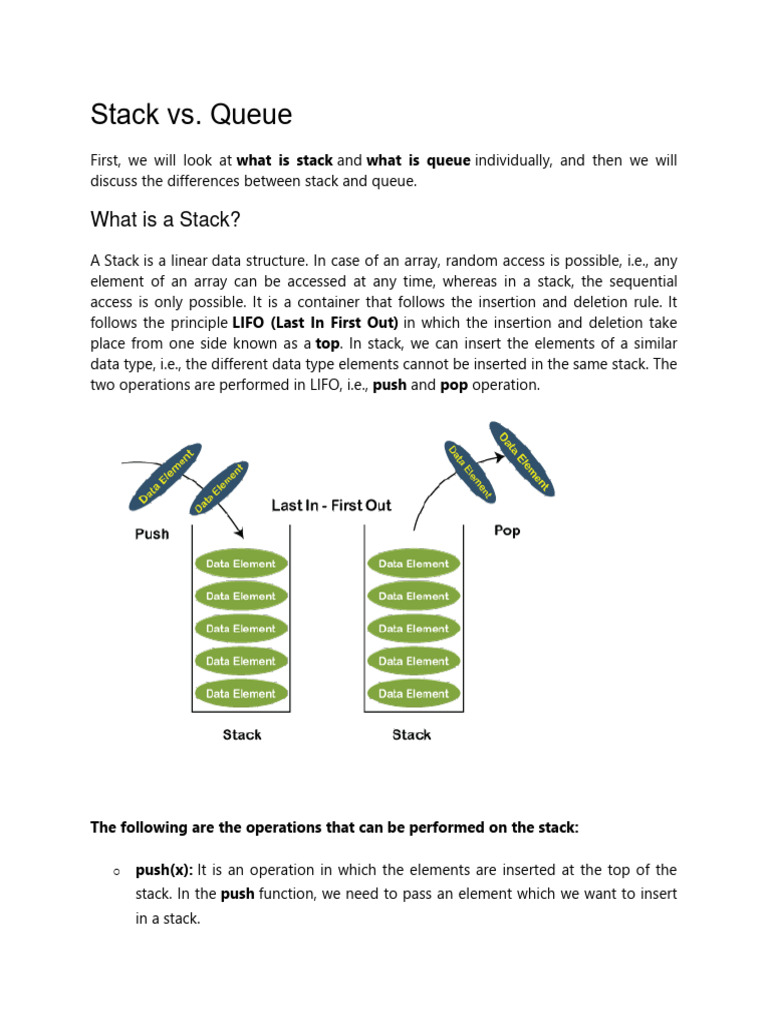Stack Vs Queue L414243 Pdf Queue Abstract Data Type Algorithms And Data Structures