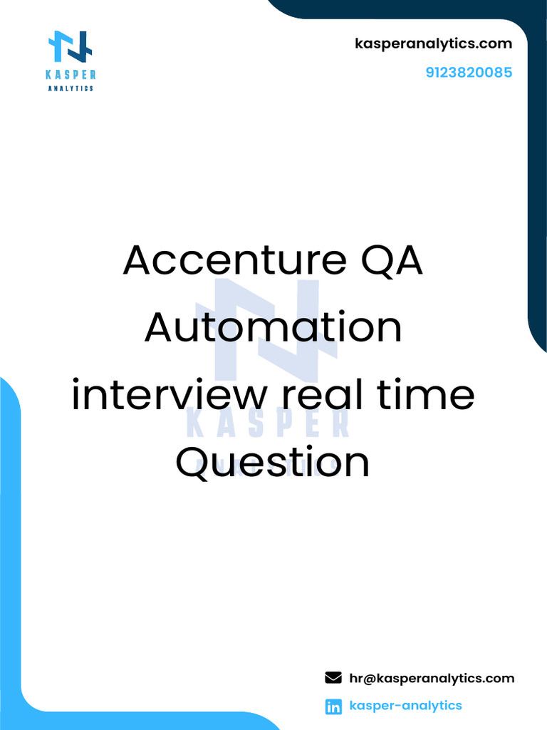 Accenture_Automation_Interview question | Download Free PDF | Method (Computer Programming ...