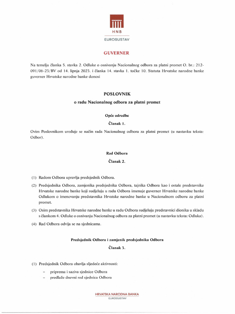 h-Poslovnik-o-radu-NOPPa | PDF