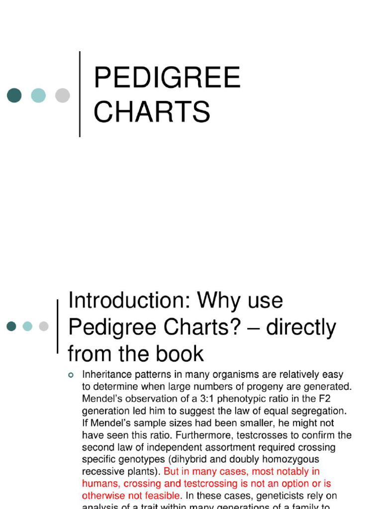 Pedigree Charts | PDF
