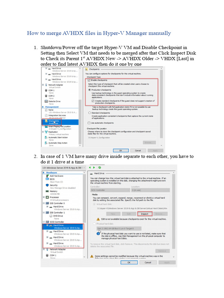 AVHDXMerging | PDF | Hyper V | Computer Architecture