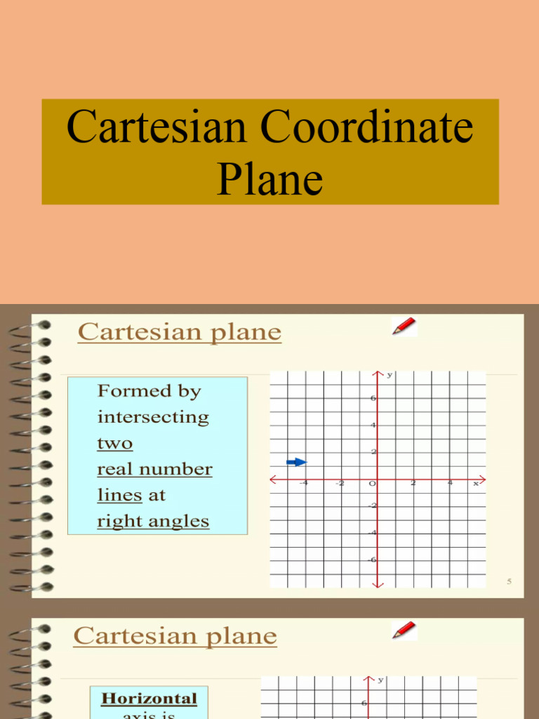 Cartesian Coordinate Plane | PDF