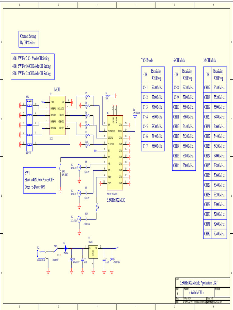 5 - 8GHz 32CH RX MOD APP CKT SPI 090818 | PDF | Electronics