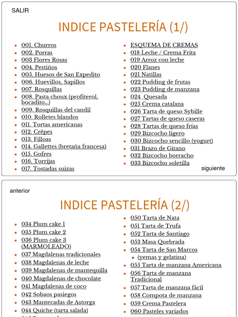 Recetas de Postres y Dulces Variados | PDF | Fritura | Caramelo