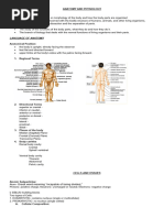 Anatomy and Physiology-Lecture Notes | PDF | Bone | Anatomical Terms Of ...