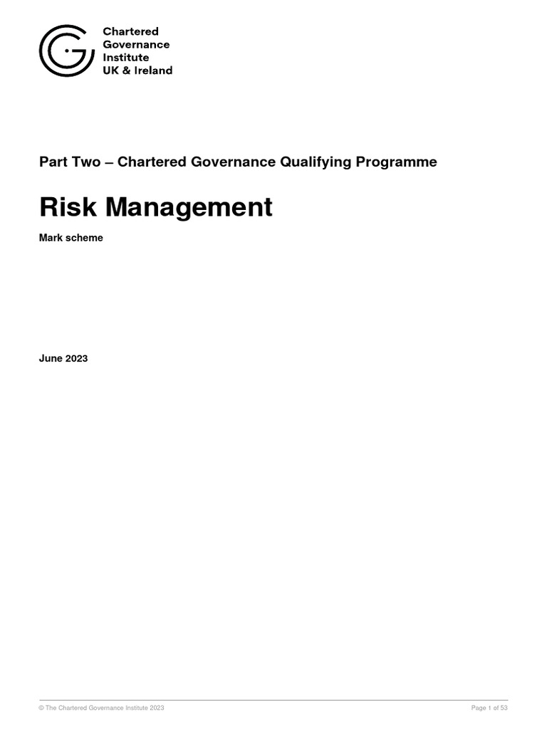 Risk Management 2023 | PDF | Risk Management | Occupational Safety And ...