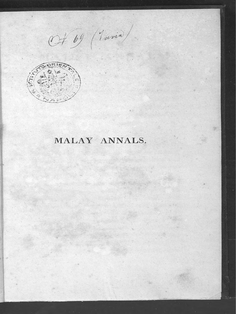 Malay Annals | PDF
