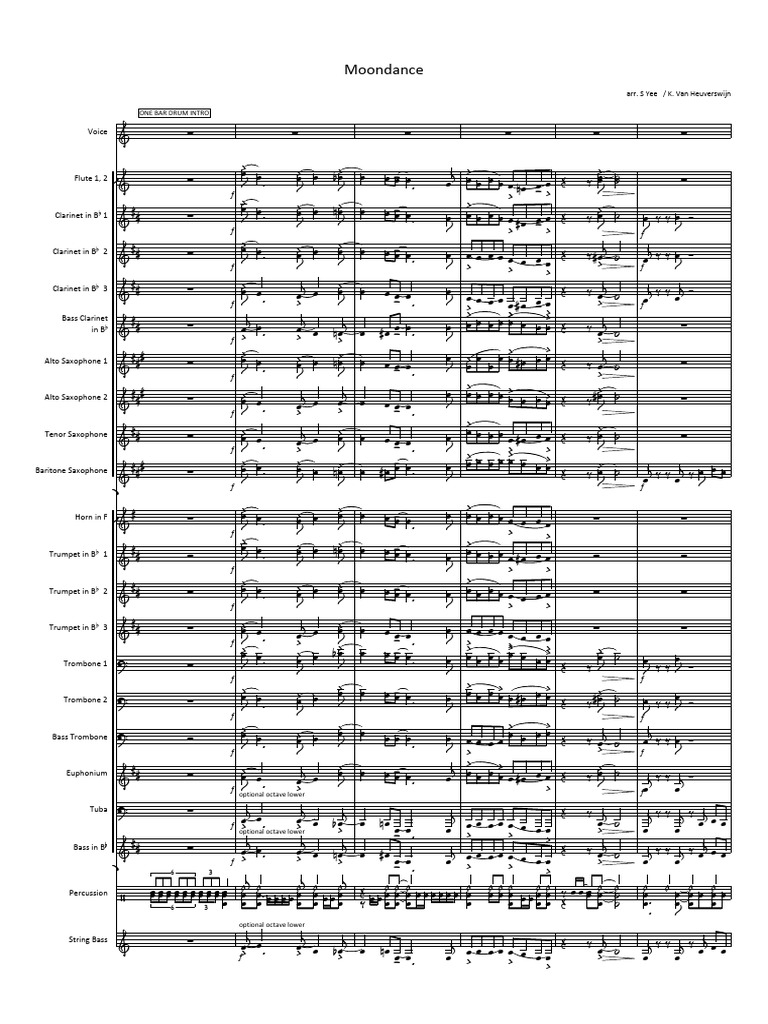Moondance_V5_Full score | Download Free PDF | Elements Of Music | Music Technology