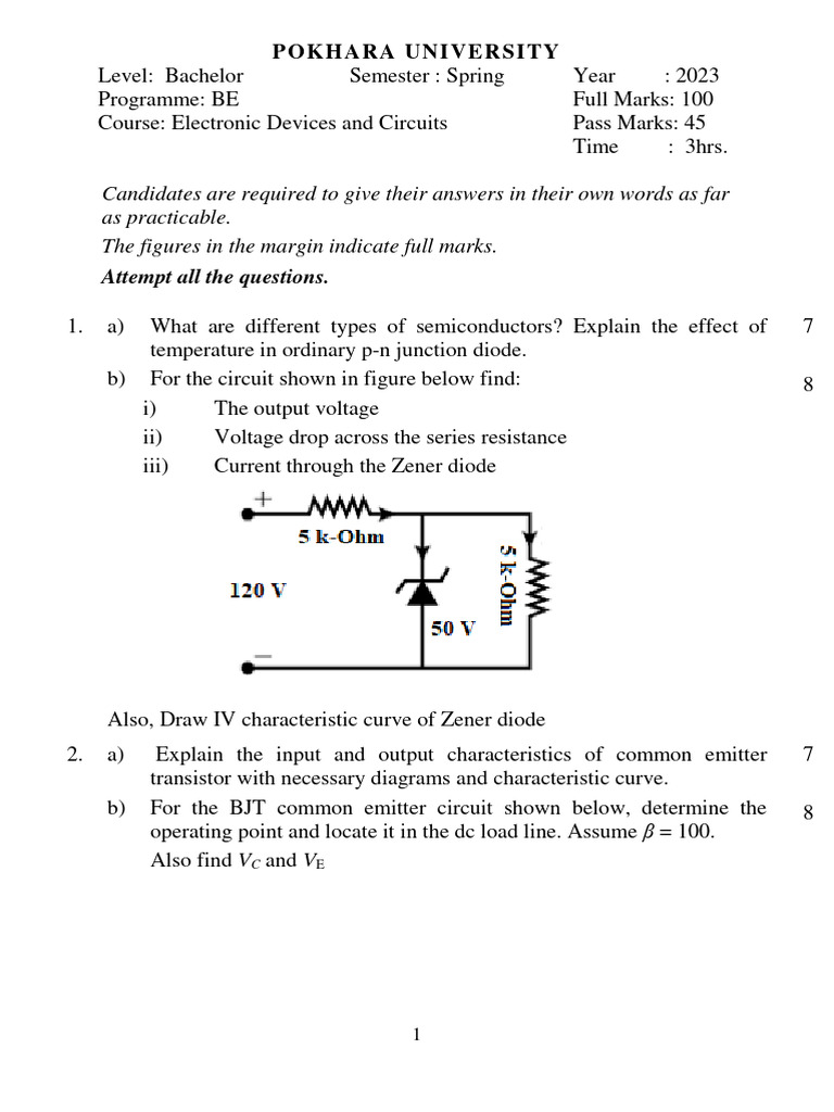 Electronic Devices and Circuits | Download Free PDF | Amplifier | Rectifier