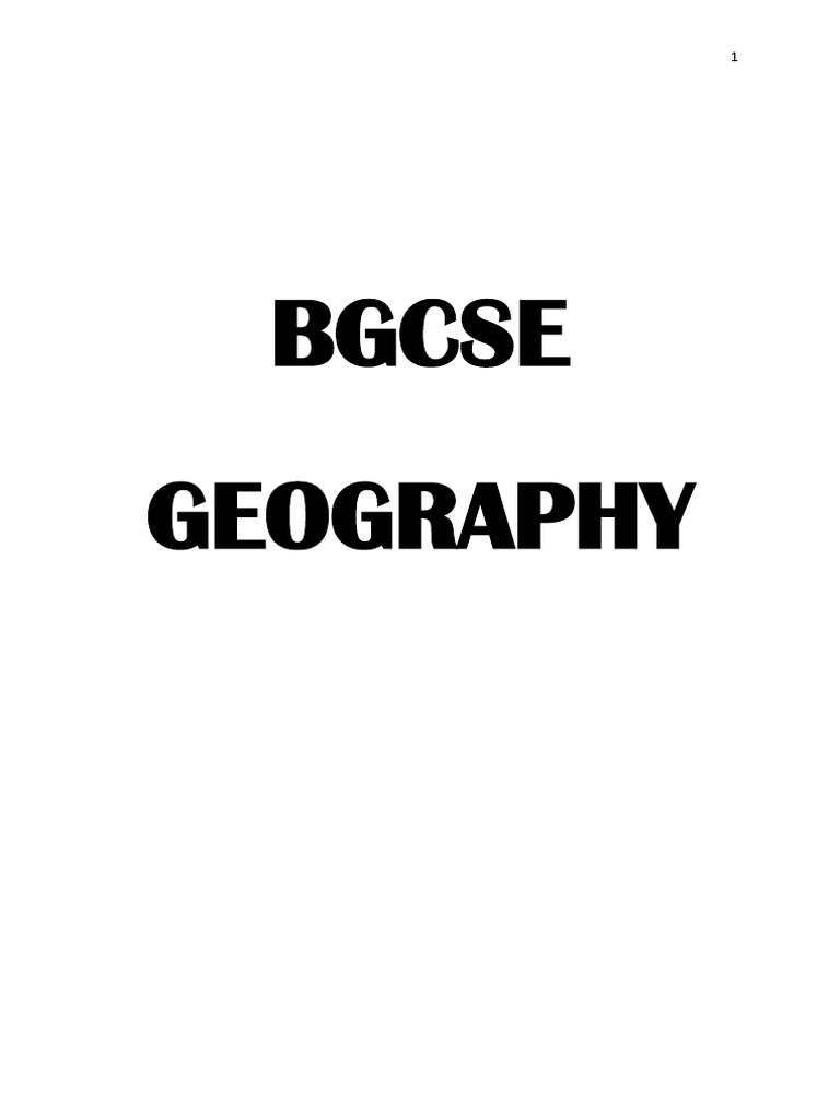 Bgcse Geography | PDF | Volcano | Agriculture