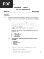 Life-Sciences-Grade-11 Animal Nutrition | PDF | Digestion | Small Intestine