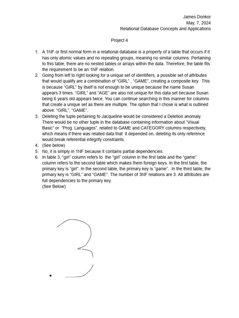 PROJECT 4_Relational Databases (1) | PDF | Relational Model | Relational Database