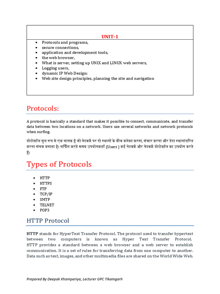 Unit 1 2024 WebTechnology | PDF