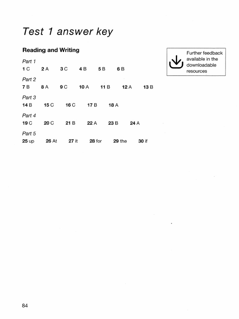 KET - A2 Key 1 Authentic Practice Tests (AMY KET 2 NEW) Answer Key | PDF