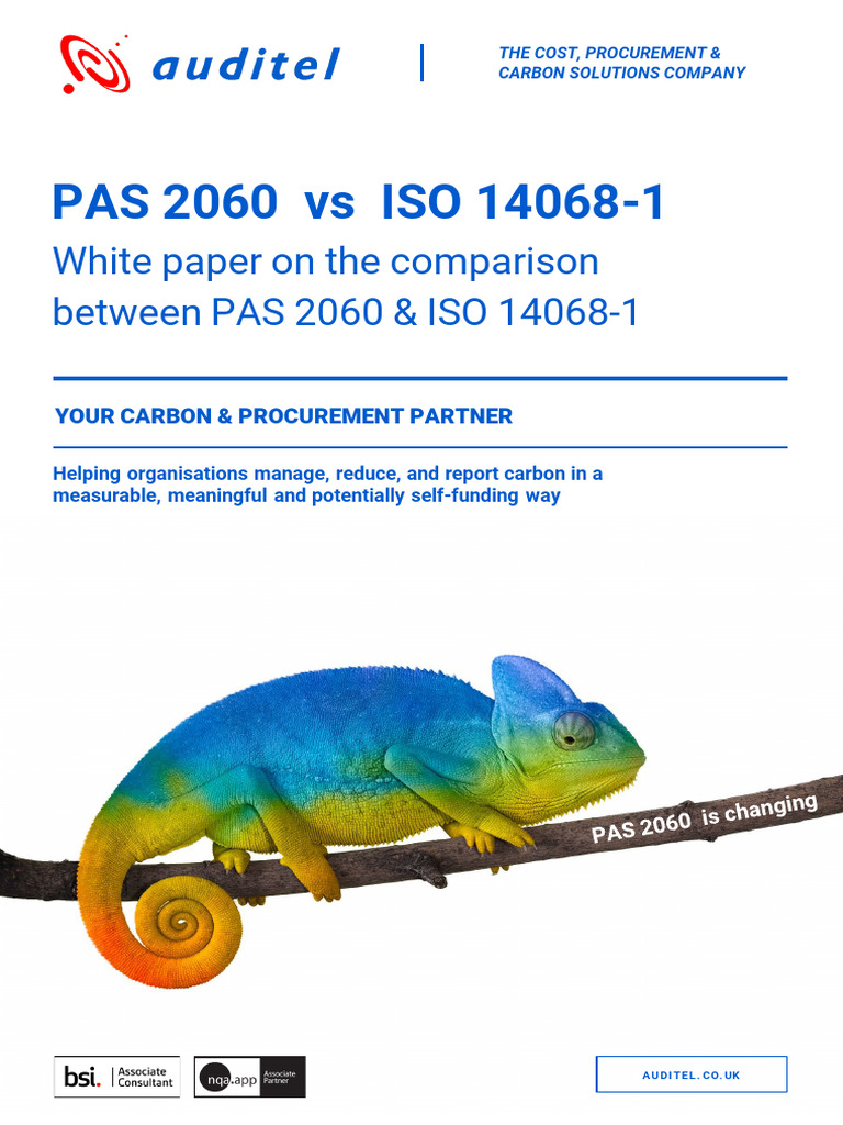PAS 2060 and ISO 14068 - comparison - 23.02.24-v2 | PDF | Carbon ...