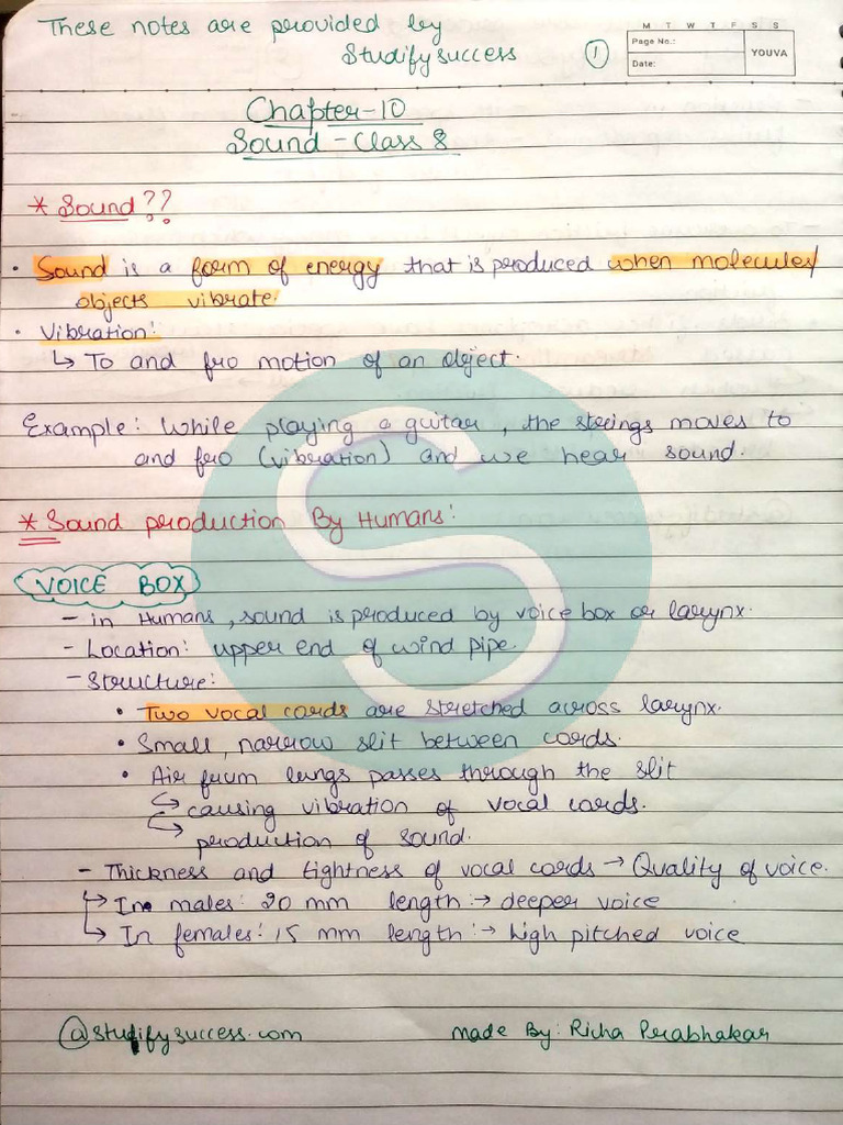 Class 8 Science Ch-10 Notes | PDF