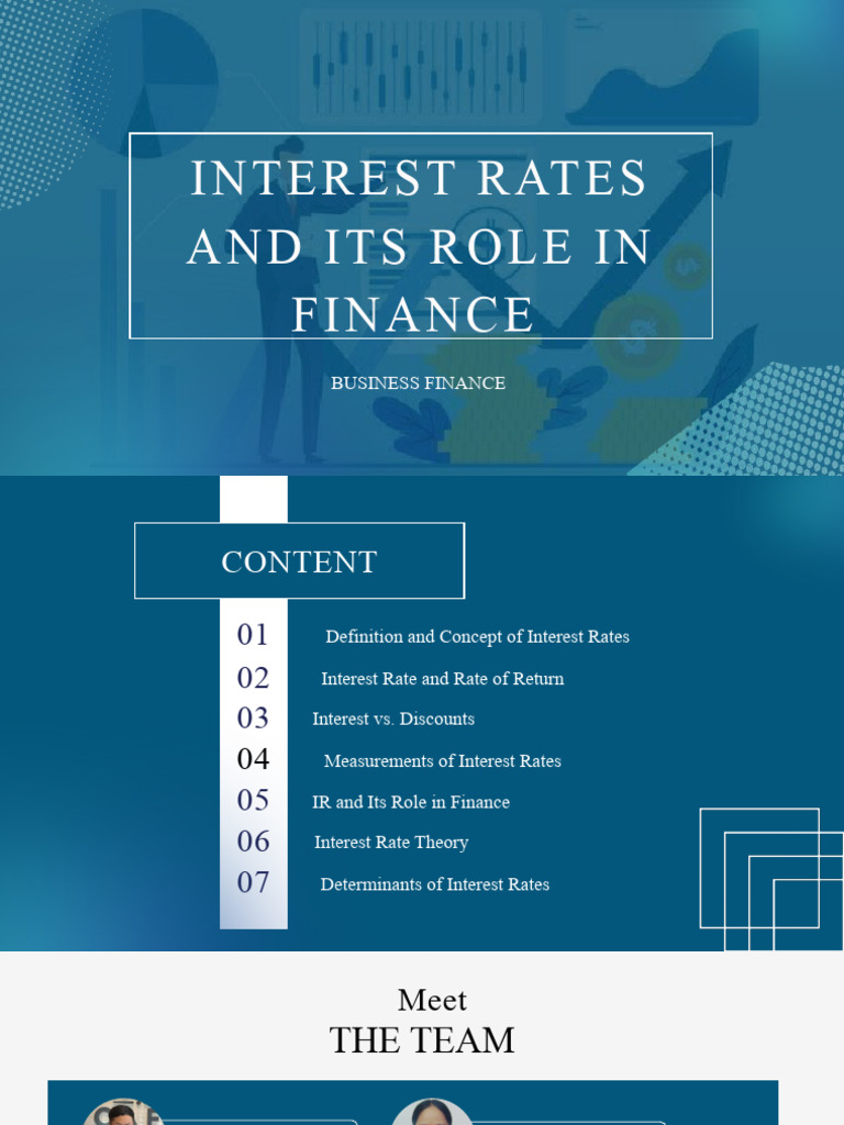 TOPIC 5 - Interest Rate and Its Role in Finance | PDF | Interest ...