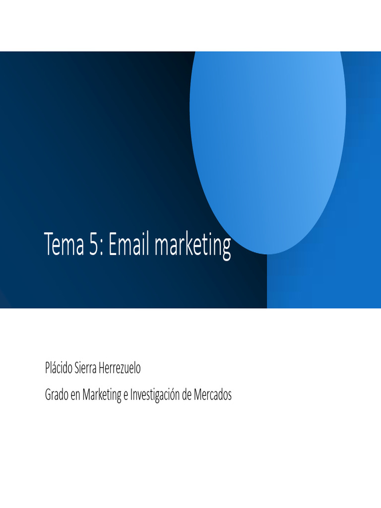 Tema 5. Email marketing | PDF | Marketing | Blog