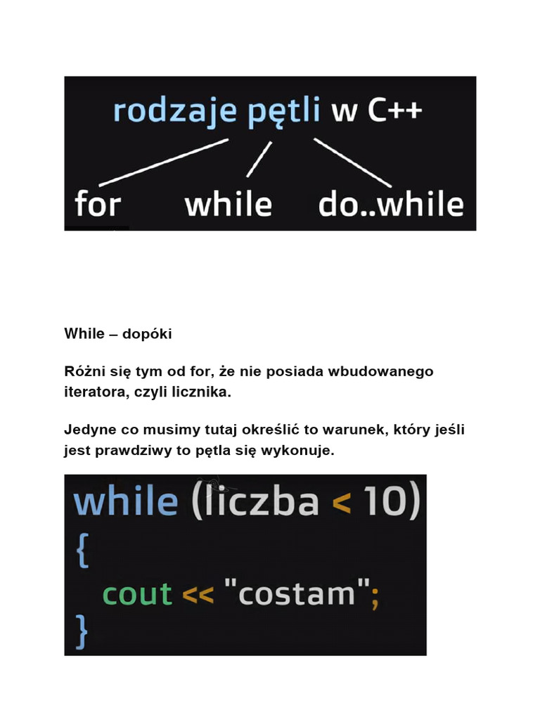 Pętla While1 | PDF