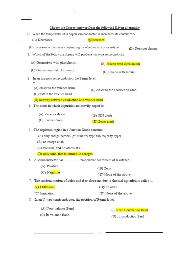 (All Common Courses) (1) .Docx Answered | PDF | Field Effect Transistor ...