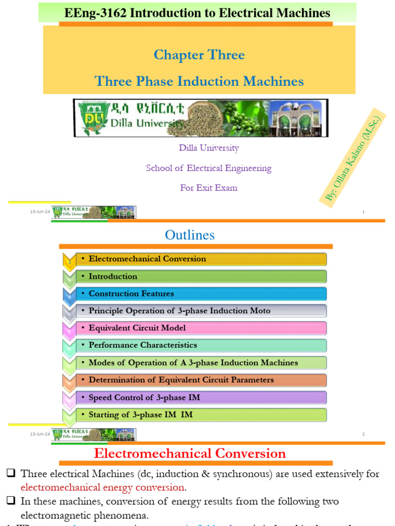 Chapter 3 Induction Machines | PDF | Electric Motor | Electromagnetic ...